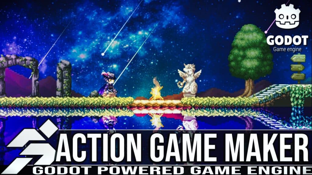 The creators of RPG Maker, Pixel Game Maker and Visual Maker unveil Action Game Maker, a powerful new game engine built on Godot.