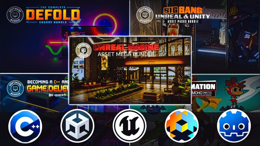 There are a ton of different bundles including humble for Unity, Unreal, Godot, Defold, C++ and more game development topics