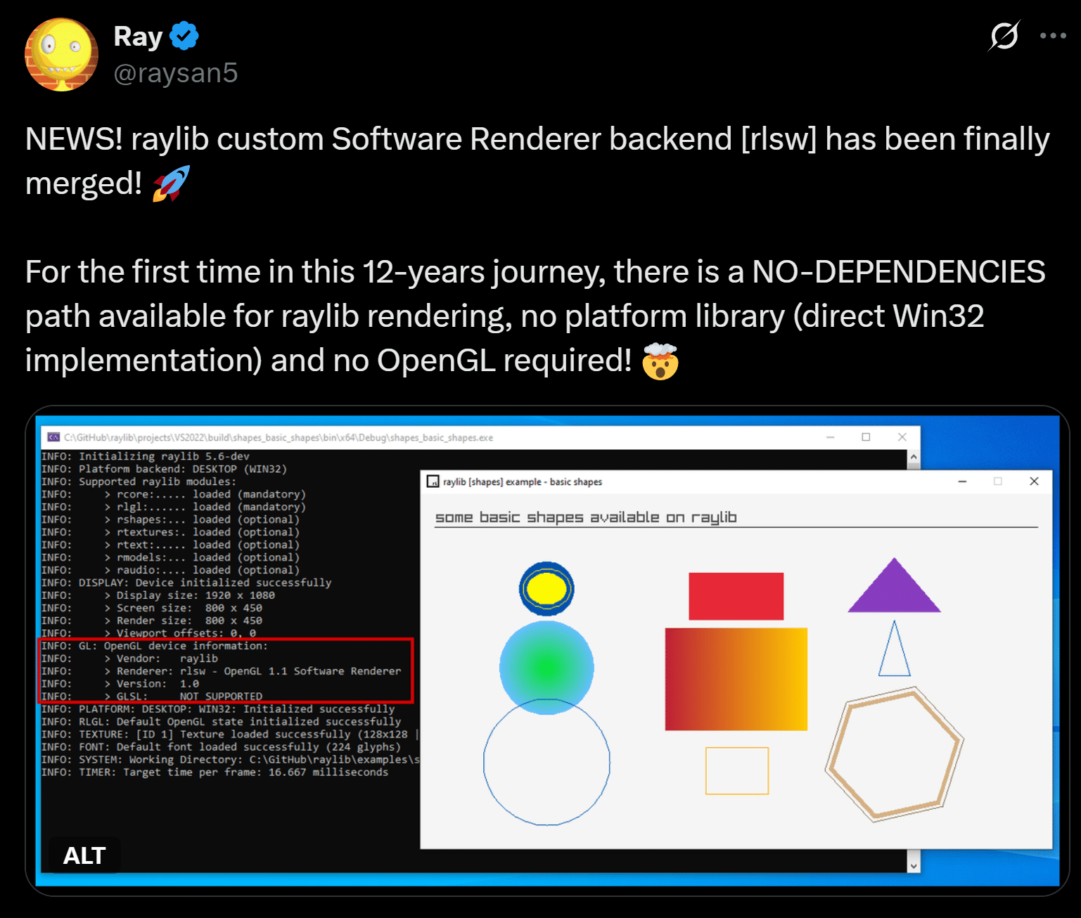 Raylib New Software Renderer – GameFromScratch.com